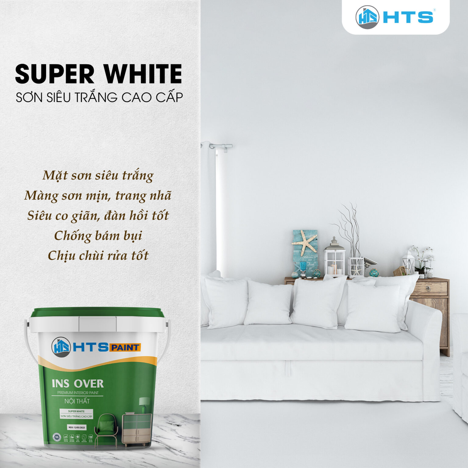 Sơn dân dụng - HTS Paint - Chuyên gia sơn công nghiệp